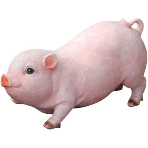 Accents | Animal Garden Gnomes Statue Cute Pig Funny Outdoor Sculpture ...